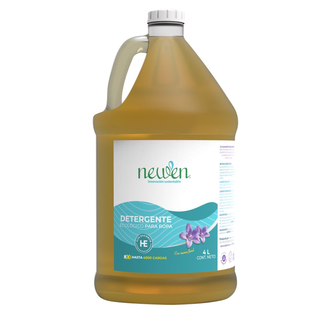 Newen detergente liquido para ropa ecológico de 4L | hasta 400 cargas ...